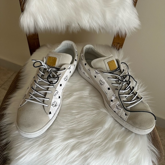 MCM | Shoes | Mcm Visetos Suede X Puma Sneaker Collaboration Make In ...